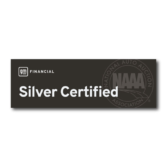 GM Financial NAAA Silver 11x3.5 Decal 2025 – Flywheel Brands